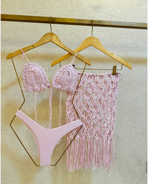 3-Piece Macramé set – Chilli Bikini